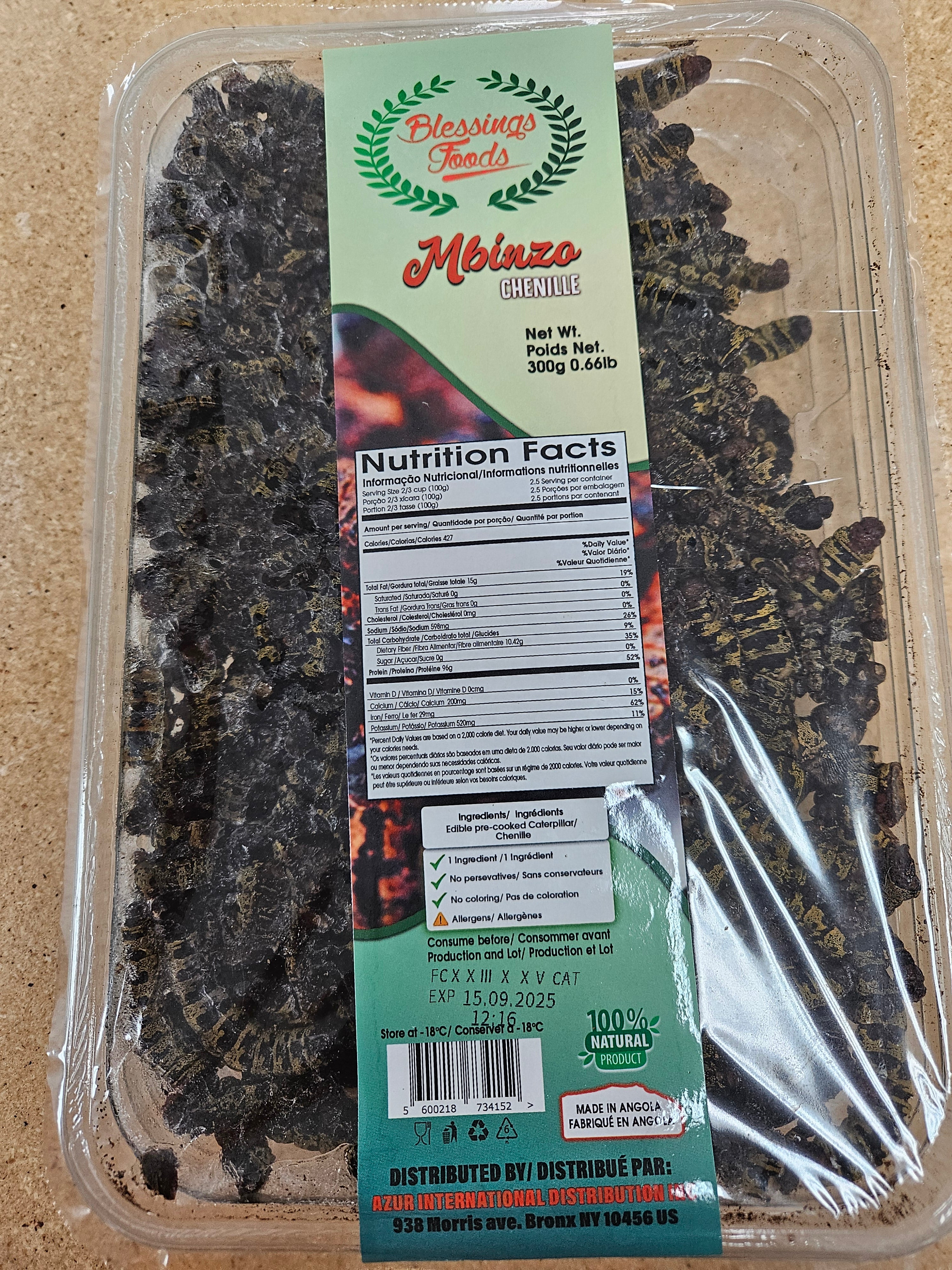 BLESSINGS FOOD MBINZO CHENILLE – SAMIRE AFRICAN STORE