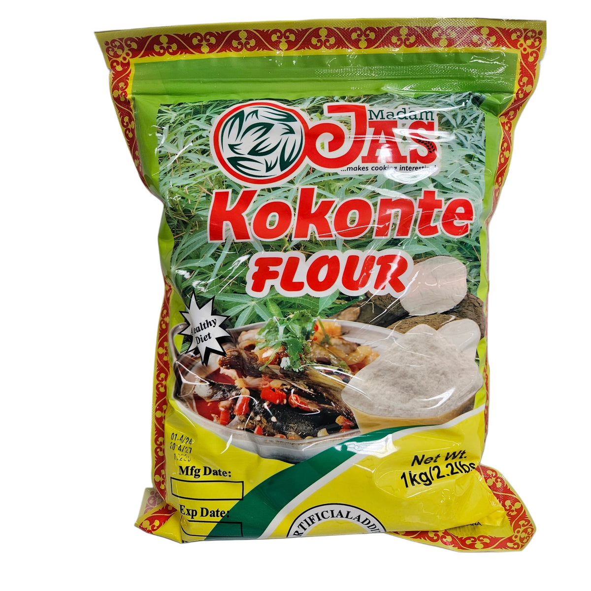 MADAM JAS KOKONTE CASSAVA FLOUR 2.2LBS – SAMIRE AFRICAN STORE