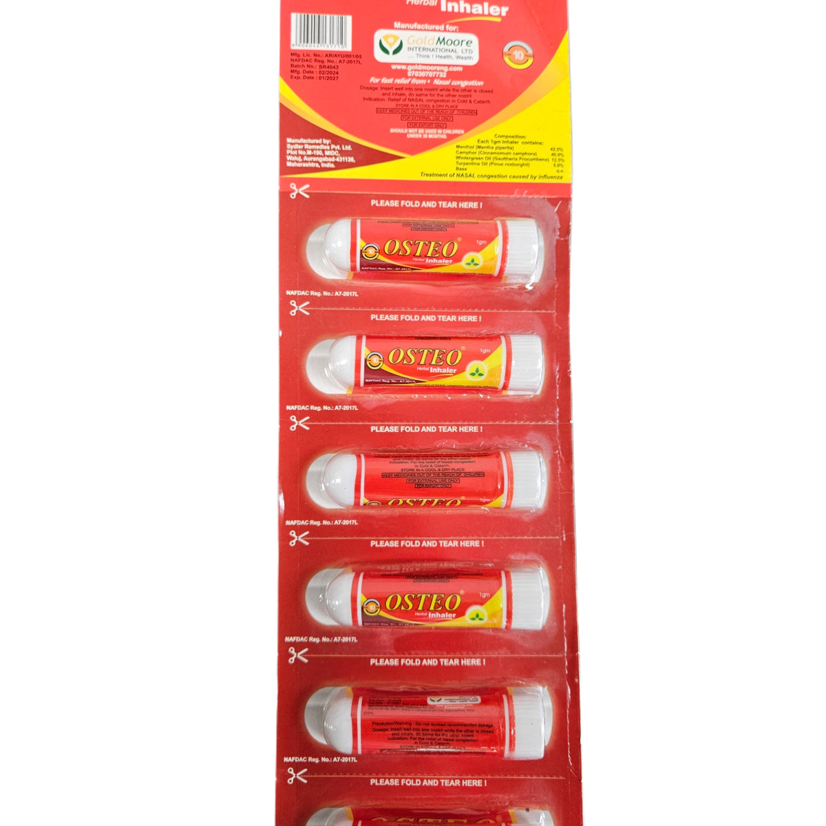 OSTEO INHALER (1 PIECE) – SAMIRE AFRICAN STORE